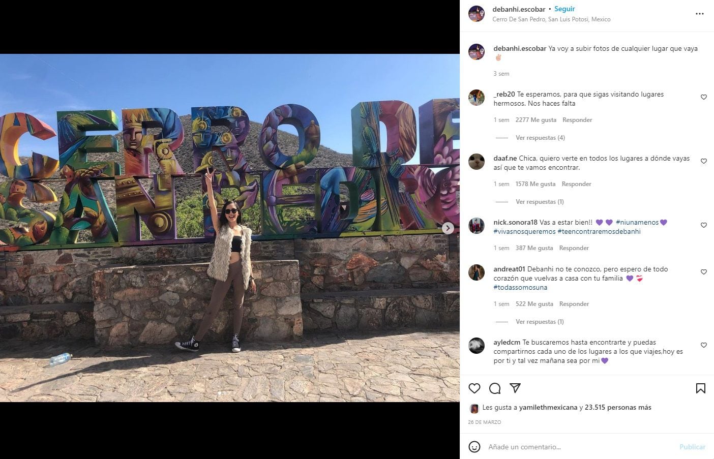 “Ya voy a subir fotos de cualquier lugar que vaya”: así fue la última ...